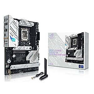 ASUS ROG Strix B760-A Gaming WiFi D4 Intel B760 (13th and 12th Gen) LGA1700 white ATXmotherboard, 12+1 power stages, DDR4, PCIe 5.0, three M.2slots, WiFi 6E, USB 3.2 Gen 2x2 Type-C®, and Aura Sync RGB