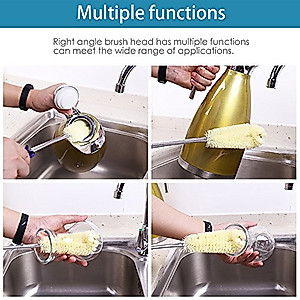 Long Bottle Brush Cleaner -16" Bottle Cleaning Brush Flexional Water Bottle Cleaner Washer Tool for Water Bottles,Cup,Tumblers or Wine Stemware