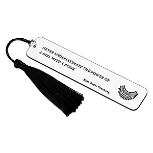 Bookmarks for Women Book Lovers Bookish Teen Girl Gift Ideas for Christmas Valentines Day Birthday Gifts for Daughter Her Best Friends Book Mark with Tassel Book Club Gifts