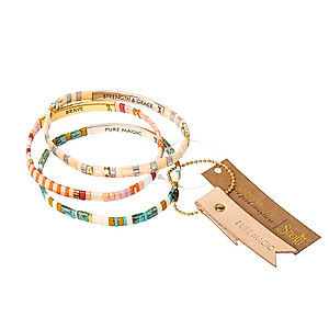 Scout Curated Wears - Good Karma Miuki Bracelet - Be Fierce - Lavender/Gold