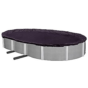 Blue Wave BWC715 8-Year 12 x 20-ft Oval Above Ground Pool Winter Cover, FT FT, Dark Navy Blue