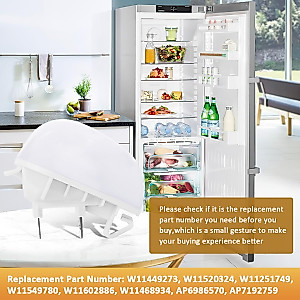 W11251749 Refrigerator LED Light Bulb for Whirlpool Kitchenaid Kenmore Amana Refrigerator Freezer Light Replaces AP7192759 W11520324 W11468934 W11549780 W11449273 W11602886 Fridge Light
