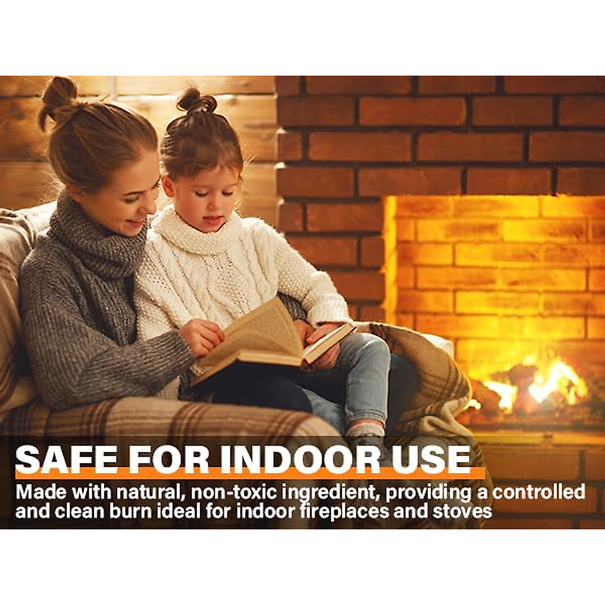 HGD (200pcs Fire Starters for Campfires, Natural Charcoal Starters,Chimney Starter for Charcoal Grill, Indoor Outdoor Use, Weather-Resistant