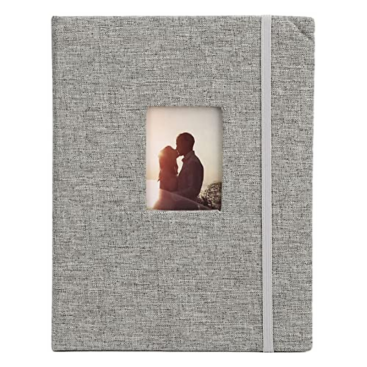 Photo Album, Mini Large Capacity Delicate Lightweight Photo Album for Ticket (Grey)