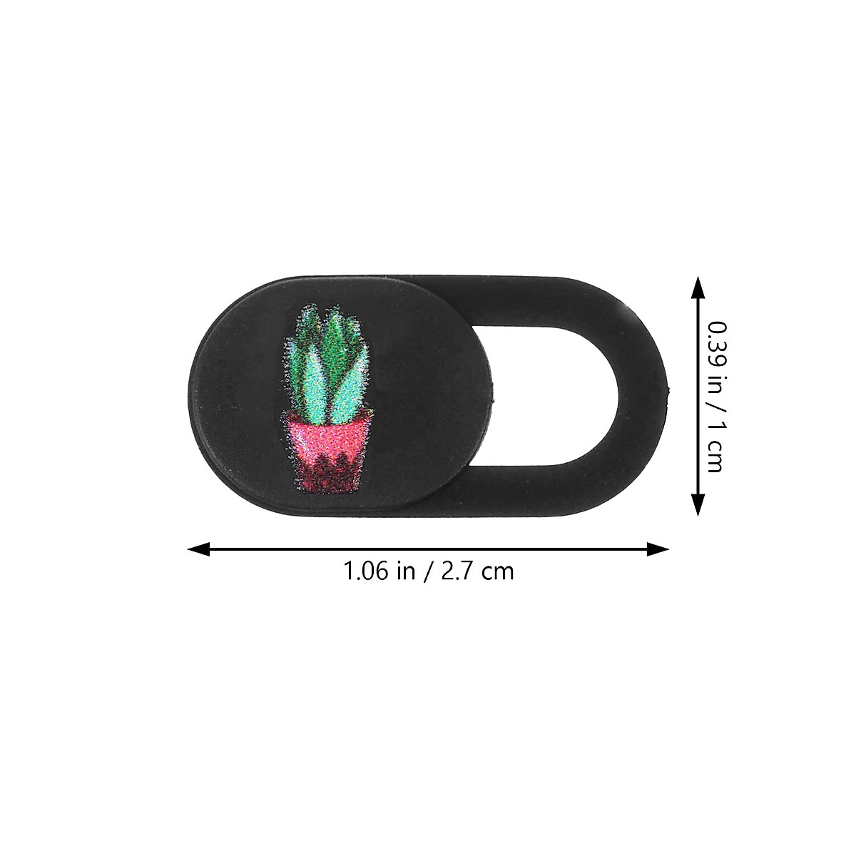 Mikikit Cellphone Camera Covers 3pcs Camera Cover Flat Abs Plastic Shield Webcam Covers