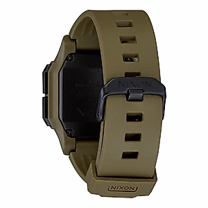 NIXON Regulus A1180 - Surplus/Carbon - 100m Water Resistant Men's Digital Sport Watch (46mm Watch Face, 29mm-24mm Pu/Rubber/Silicone Band)