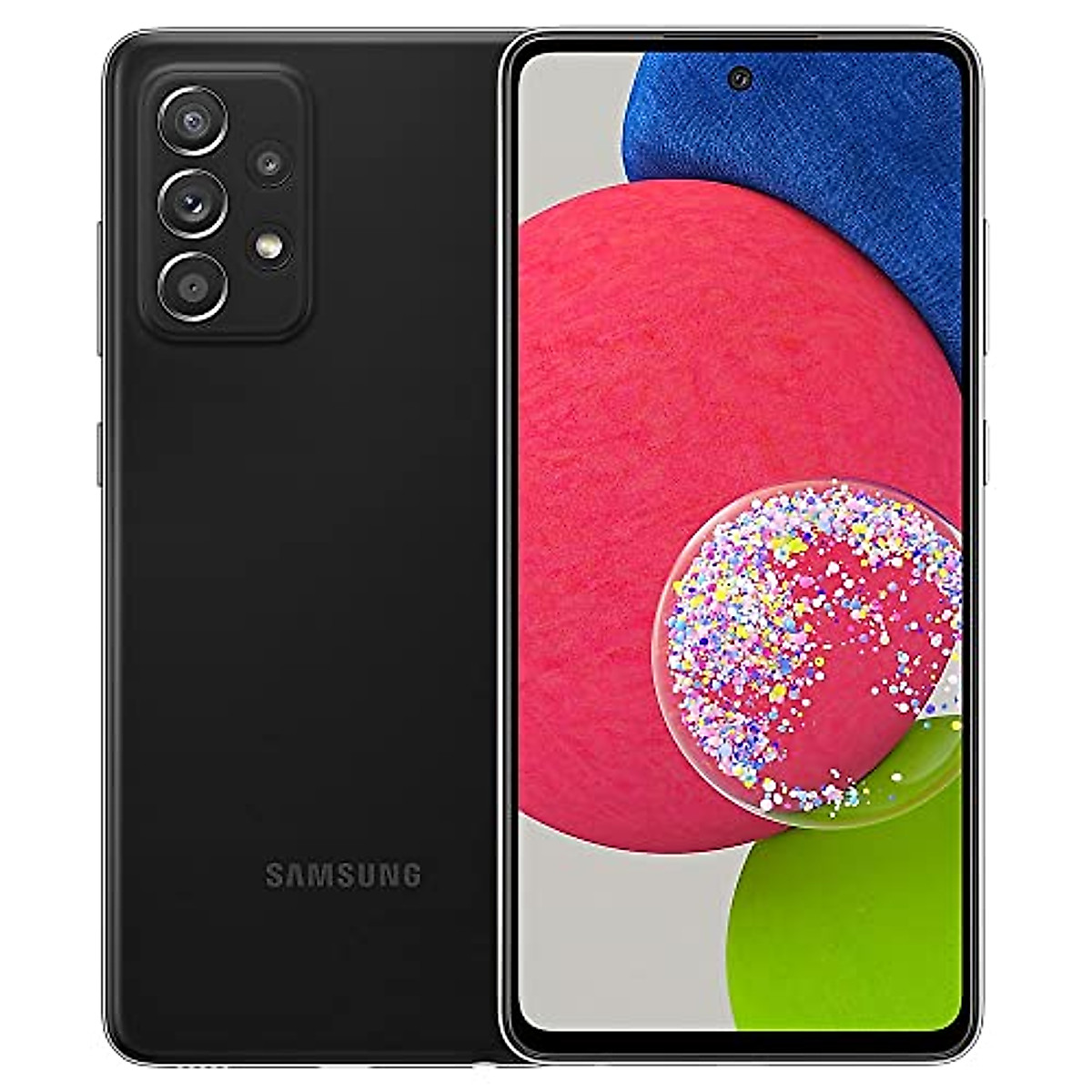 Samsung Galaxy A52 (5G) 128GB A526U 6.5" Display Quad Camera Smartphone - Black (Renewed) (AT&T Unlocked)