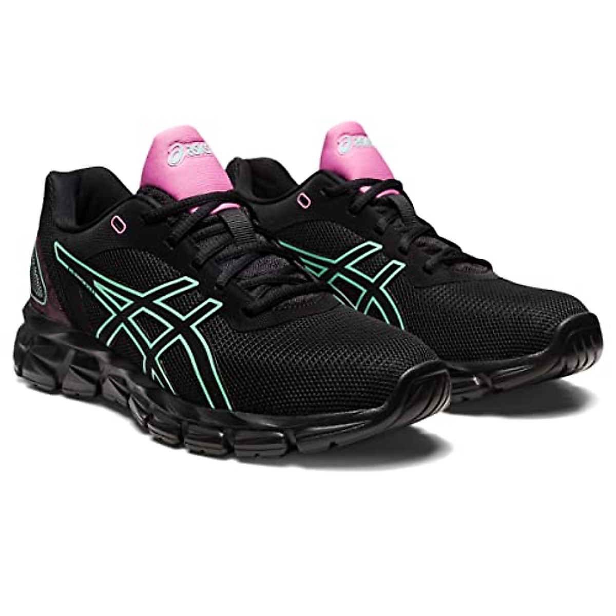 ASICS Women's Gel-Quantum Lyte II Sportstyle Shoes, 10, Black/ICE Green