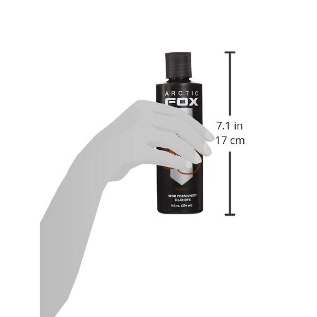 ARCTIC FOX Vegan and Cruelty-Free Semi-Permanent Hair Color Dye (8 Fl Oz, POISON)