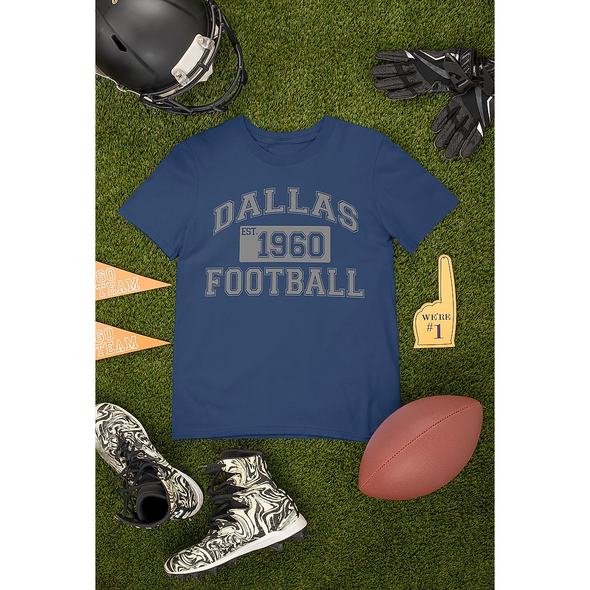 Expression Tees Toddler Hood Dallas Football Established 1960 4T Hoodie Navy Blue