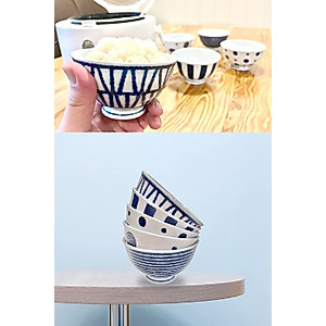 Rice Bowl Japanese Rice Bowls (5 bowls set) Perfect For Everyday Use And As A Gift