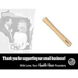 Humble House SAUERSTOMPER Sauerkraut Pounder for Mason Jars Fermentation of Vegetables Standard 12" One Piece of Solid German Beech Wood Cabbage Tamper for Packing Fermented Foods like Sauerkraut