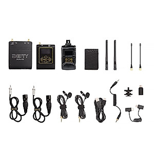 Deity Connect 2.4G Wireless Lavalier Microphone, Dual-Channel Receiver & Two Transmitters, OLED Daylight Display Screen, 24bit/48Khz Uncompressed Audio