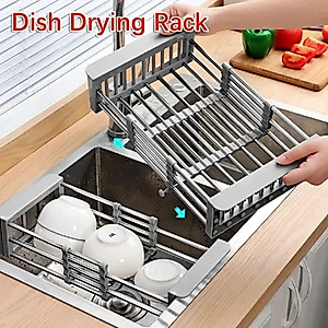 Dish Drying Rackover The Sink Dish Drying Rack for Multi-Purpose. Dish Drying Rack for Vegetables and Fruits.