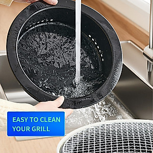 12 Inch Portable Charcoal Small/Mini Grill with folding legs for Outdoor Cooking Barbecue Camping BBQ