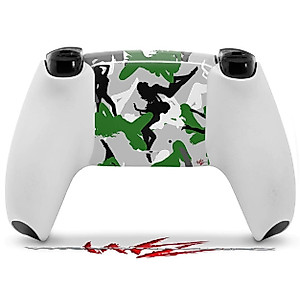 WraptorSkinz Skin Wrap compatible with Sony PS5 DualSense Controller Sexy Girl Silhouette Camo Green (CONTROLLER NOT INCLUDED)