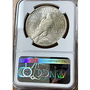 1924 S Peace Dollar $1 NGC AU-58