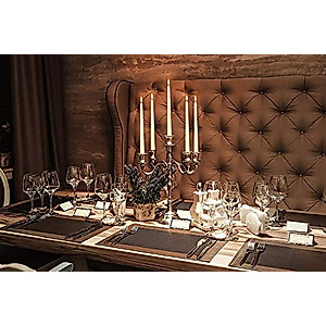 12 Pack Tall Taper Candles - 10 Inch Cream Dripless, Unscented Dinner Candle - Paraffin Wax with Cotton Wicks - 8 Hour Burn Time