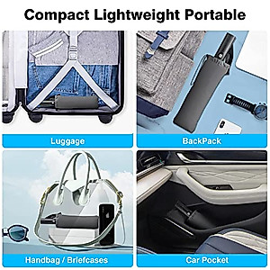 Vuteehy Windproof Umbrella, Travel Umbrella for Rain with 16 Ribs Double Canopy Vented, Waterproof Folding Umbrella with Inverted Design, Auto Open Close, Compact Rain Umbrella for Men and Women, Red