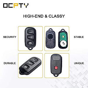 OCPTY 2 X Flip Key Entry Remote Control Key Fob Transmitter Replacement for Toyota 4Runner Sequoia HYQ1512P 4 Buttons 314.4Mhz
