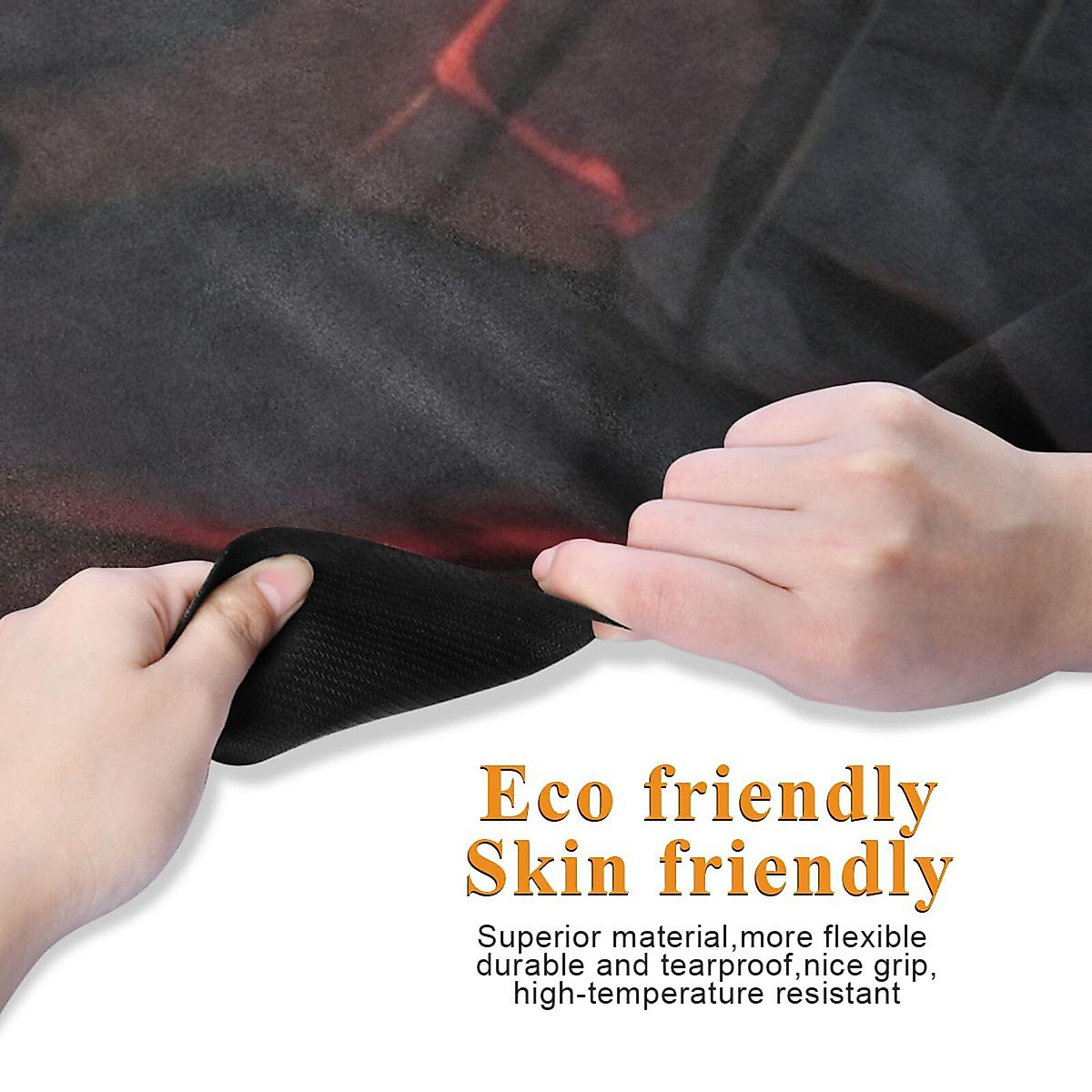 GOODOLD Black Dragon Eyes Yoga Mat, 71 x 26 Inch Non-slip Yoga Mats Folding Travel Exercise Mat Indoor Outdoor Gym Pilates with Storage Bag for Women Men