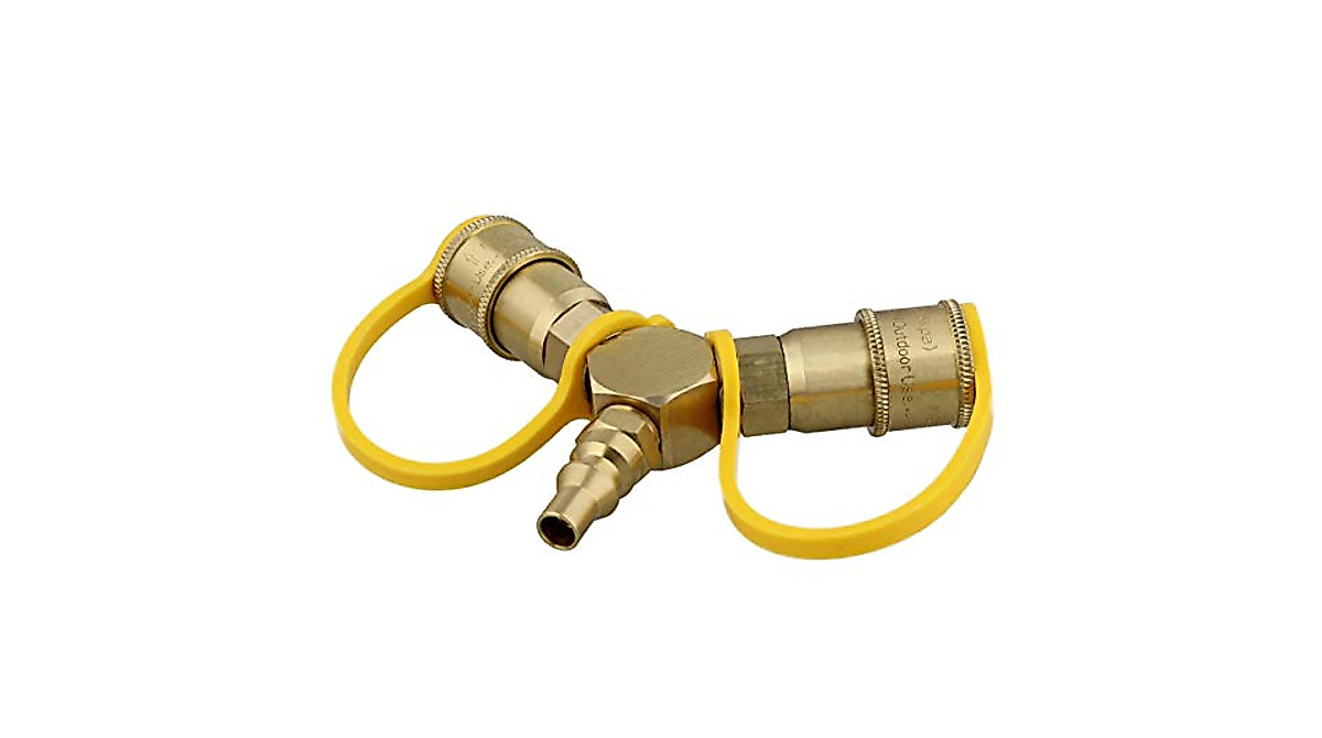 Dumble 1/4in Propane Tank Splitter - Connect 2 Appliances