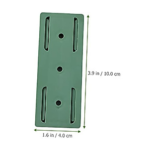 SECFOU 32 pcs Power Strip Holder Hanging Power Strip Rack Plug-in Socket Fixer Wall Cable Management pedidos Under Desk Power Strip Flat Bracket Power Strip Mount Router Plastic Adhesive