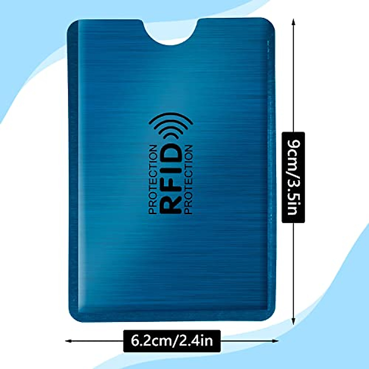 RAYNAG 25 RFID Blocking Credit Card Sleeves ID Card Holders Identity Theft Protection Aluminum Foil Covers, Fits Wallet/Purse Slot Perfectly