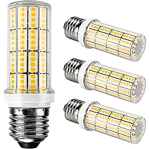 LED Light Bulb 2500lumen 200w Equivalent Super Bright 3000K Warm Daylight White 20W LED Bulbs Waterproof E26/E27 Medium Base for Outdoor Indoor Home Garage Backyard LED Corn Light Bulb Pack of 4
