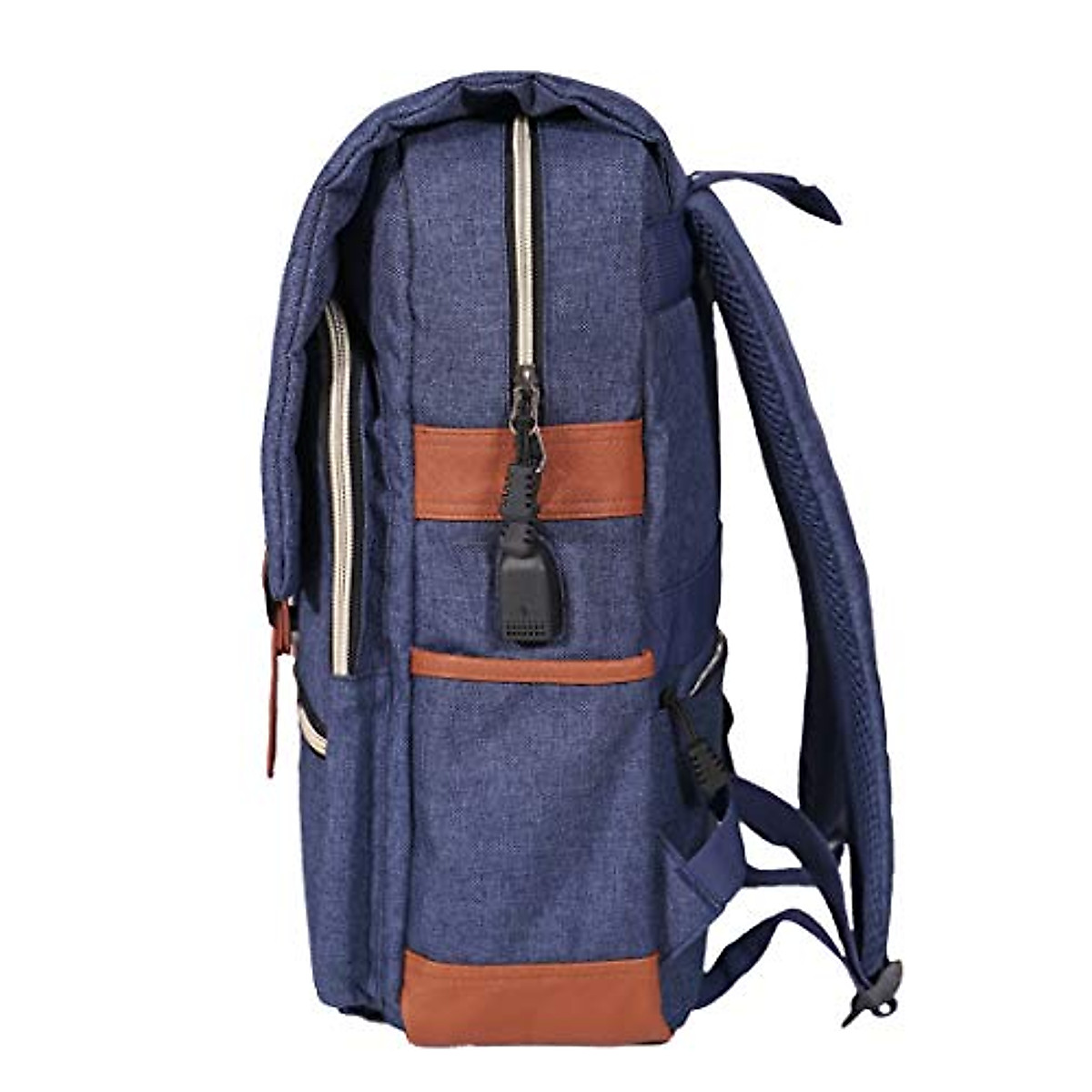 Rockland Heritage USB Laptop Backpack, Blue, Large