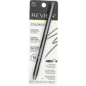 Revlon ColorStay Eyeliner Pencil, Charcoal [204], 0.01 oz (Pack of 3)