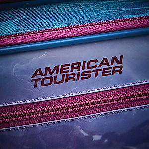 American Tourister Kids' Disney Softside Upright Luggage, Telescoping Handles, Frozen Destiny, Carry-On 18-Inch