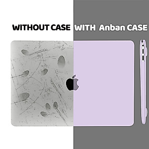 Anban Compatible with MacBook Pro 13 inch Case 2025 2024 2023 M2, 2022-2016 M1 A2338 A2251 A2289 A2159 A1989 A1708 A1706, Plastic Laptop Hard Shell Case +Keyboard Cover +Screen Protector, Purple