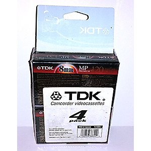 TDK Premium Grade 8mm Video Tape (4-Pack) (Discontinued by Manufacturer)