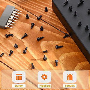 32 Pieces Ring Doorbell Screws Replacement Black Video Ring Doorbell Security Screw Accessories Compatible with Video Doorbell, Video Doorbell 2 and Pro