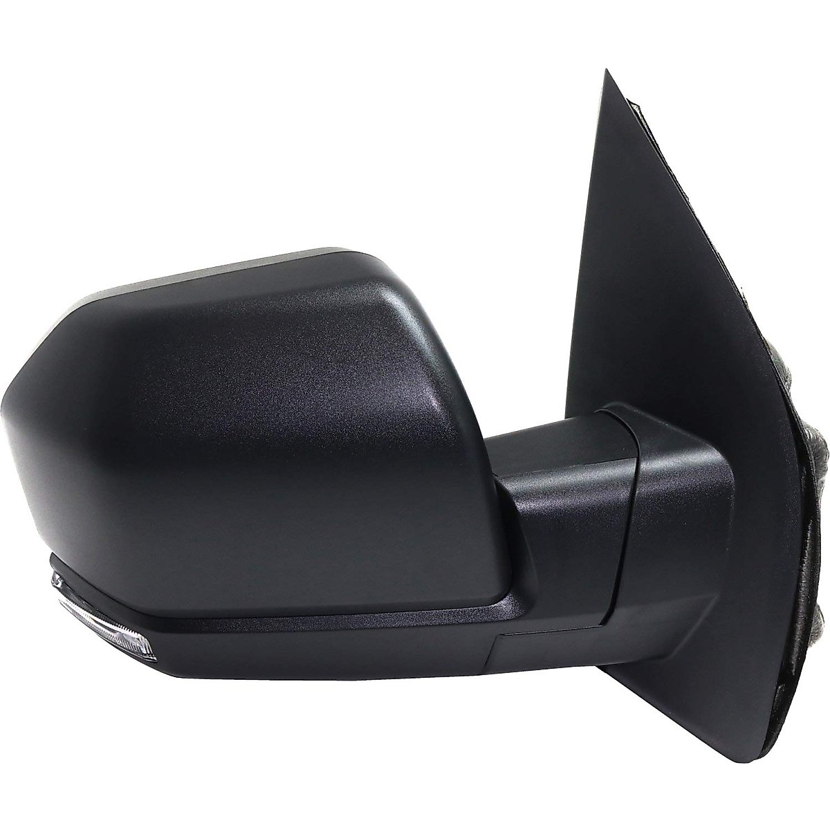 Kool Vue Right Power Heated Mirror for Ford F-150 2015-2017 Manual Fold With Signal Light, Blind Spot Monitor & Puddle Lamp; Without Memory & Auto-Dimming Textured