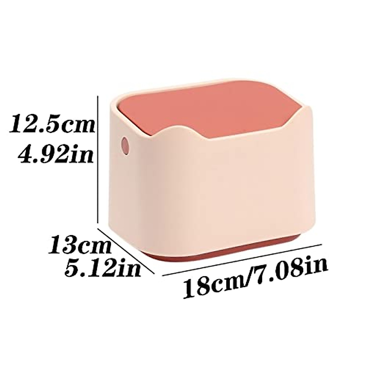 CANMNT Trash Can Desktop Garbage Basket Mini Small Waste Bins Home Table Plastic Trash Can Office Supplies Dustbins Sundries Barrel Box Trash Can Wastebasket