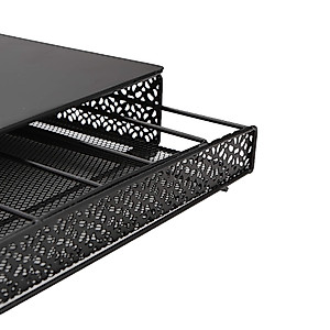 Mind Reader Storage Drawer Coffee Pod Holder, 36 Capacity, Black