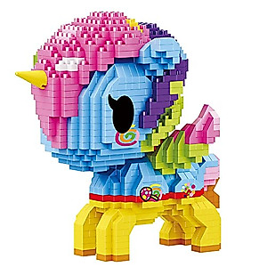 Uvini Micro Blocks Adult Building Blocks Unicorn Toy Set, Unicorn Model to Build, Best Gift for Girls, Adult Gift 897pcs