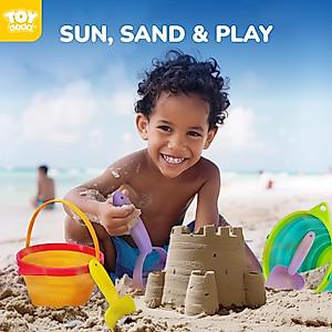 TOY Life Beach Toys, Sand Toys, Beach Toys for Kids Ages 4-8, Sandbox Toys, Beach Toys Toddlers 1-3, Beach Toys for Kids Ages 8-12, Kids Beach Bucket, Kids Beach Toys, Sand Toys for Kids Ages 4-8