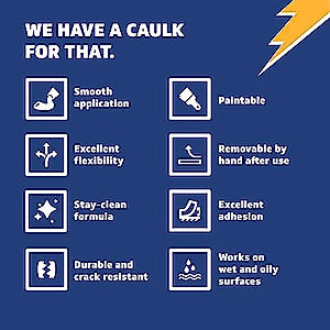 White Lightning W43101010 Silicone Ultra Gutter and Roof Sealant, Clear, 10.1 fl.oz.