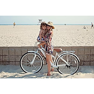 Kent International Springdale Hybrid Bicycle, White, 29 inch