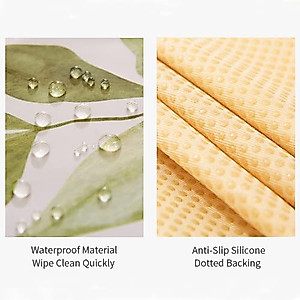 Insular Baby Splat Mat for Under High Chair/Arts/Crafts, Anti Slip and Waterproof Splash Mat for Floor, Portable Picnic Mat, 51x51 Inch, Rabbit