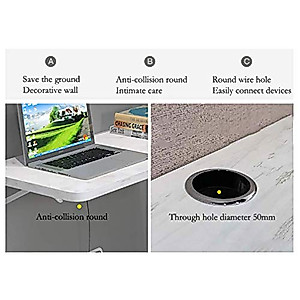 MTYLX Table,Desk,Multi-Function Wall-Mounted Computer Desk Folding Writing Desk with Large Lockers, Small Apartment Bedroom Wall-Mounted Table,Walnut,100398270Mm