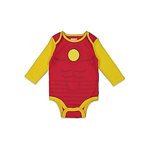 Marvel Baby Boys 5 Pack Bodysuits Hulk Spiderman Iron Man Captain America 3-6 Months
