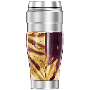 THERMOS Central Michigan University OFFICIAL Tie-Dye STAINLESS KING Stainless Steel Travel Tumbler, Vacuum insulated & Double Wall, 16oz