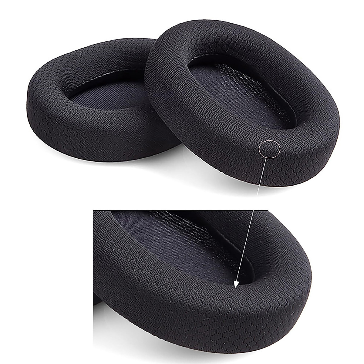 Headphone Ear Pads Cushions for SteelSeries Arctis 3 Arctis 5 Arctis 7 Arctis 9 Arctis 9X Arctis PRO Gaming Headset Replacement Earpads Ear Cups with Noise Isolation Foam