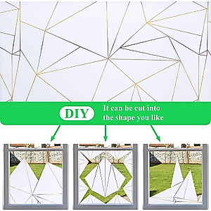 Window Film Window Decal Window Privacy Film Frosted Glass Window Clings, Static Cling Adhesive Stained Glass Vinyl Film for Home Heat Control Window Stickers Privacy Window Decal (Size : 60x100 cm)