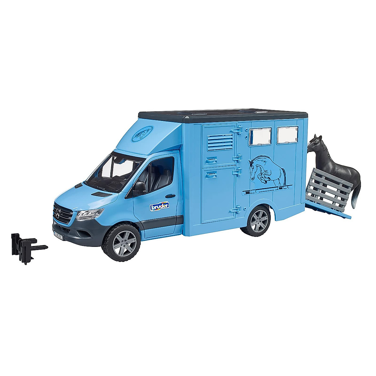 Bruder 02674 MB Sprinter Animal Transporter with 1 Horse