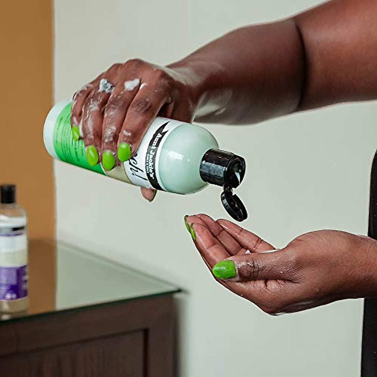 Aunt Jackie's Curls and Coils Quench Moisture Intensive Leave-In Hair Conditioner for Natural Curls, Coils and Waves, Enriched with Shea Butter, 12 oz